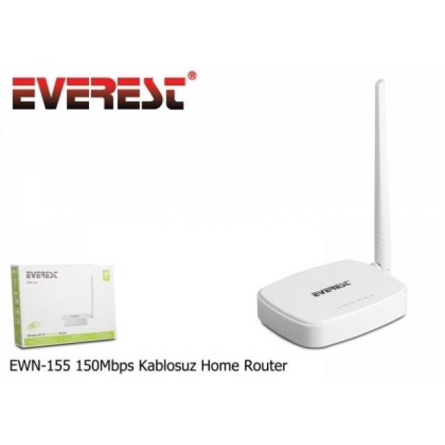 Everest EWN-155 Repeater+Access Point+Bridge 150Mbps Kablosuz Home Router