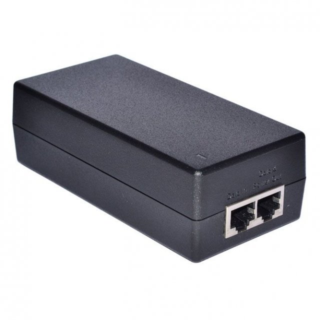 PoE Adaptör+Injector, 48V 1A (48W) Yıldırım Korumalı